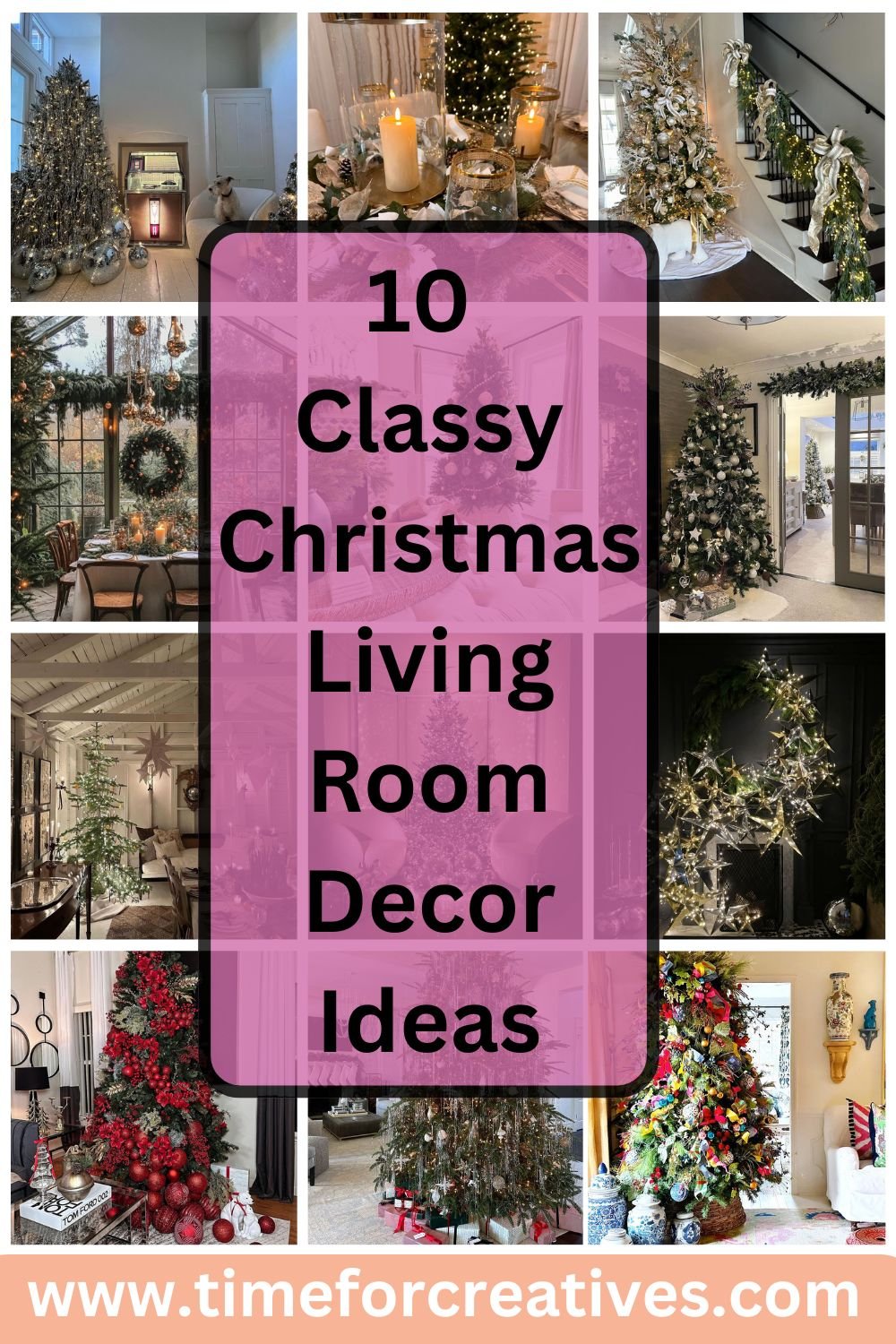 10 Classy Christmas Living Room Decor Ideas | Time for Creatives