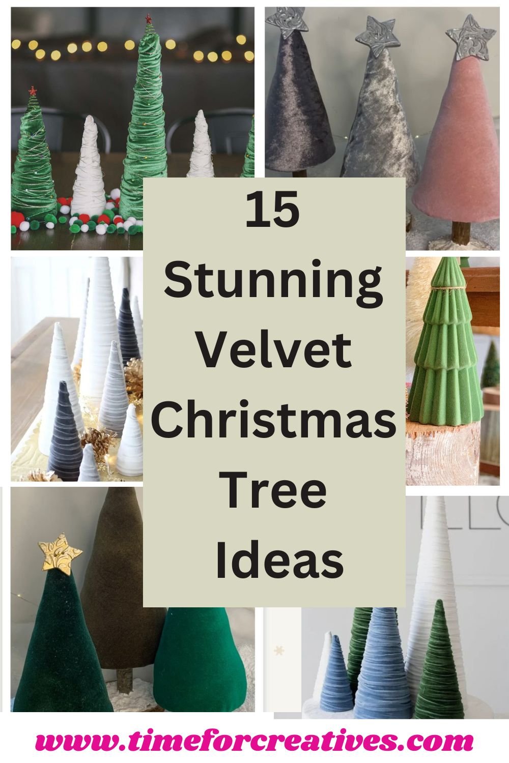 15 Stunning Velvet Christmas Tree Ideas - Time for Creatives
