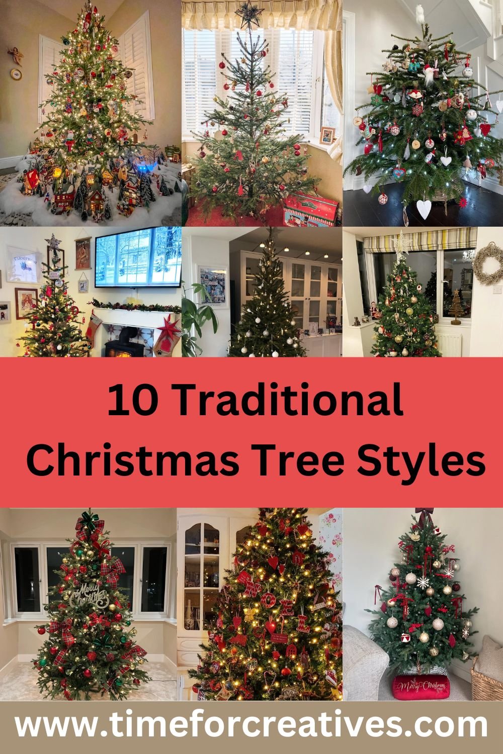 10 Traditional Christmas Tree Styles - Time for Creatives