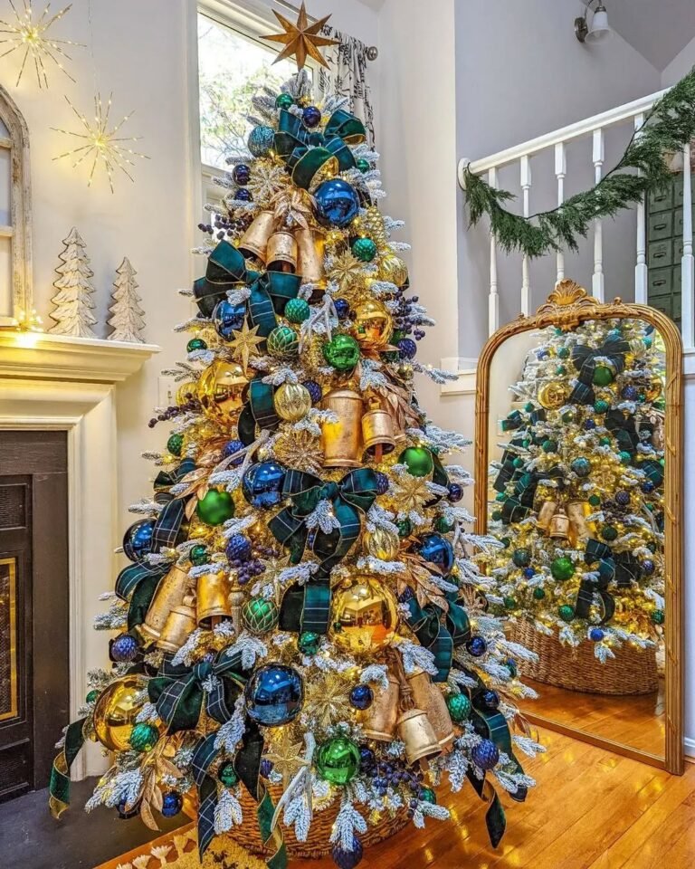 10 Blue Velvet Ribbon Christmas Tree | Time for Creatives